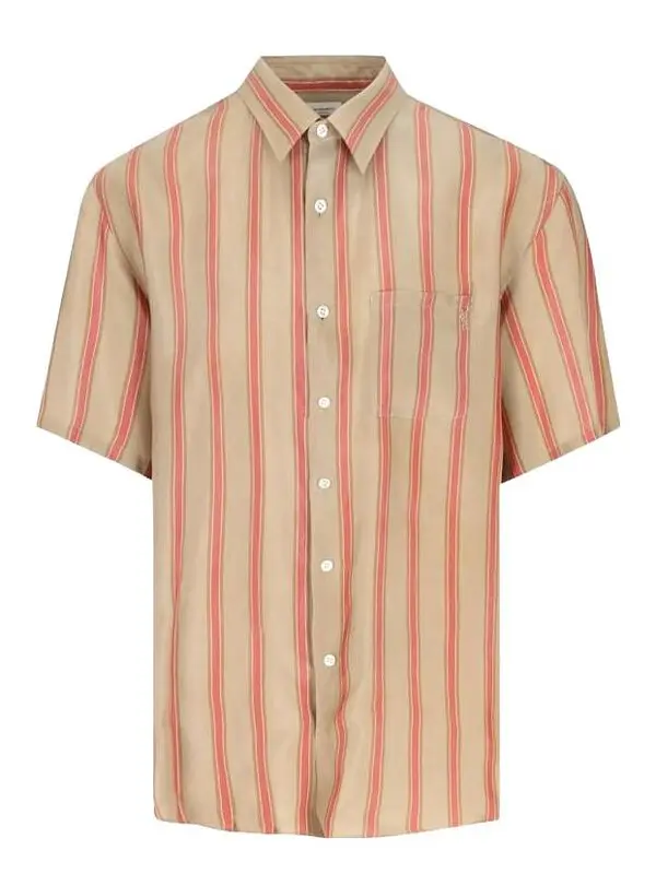 Saint Laurent Neutrals Shirts - Cream