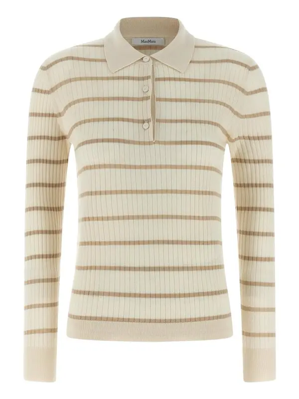 Max Mara Mxpgitano' Polo Shirt - Cream