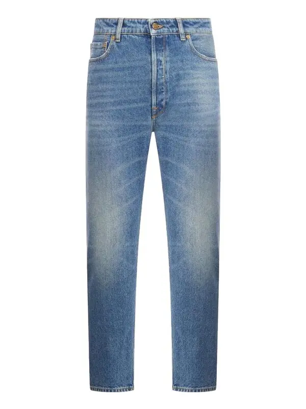 GOLDEN GOOSE Deluxe Brand Straight Low Waist Jeans - Blue