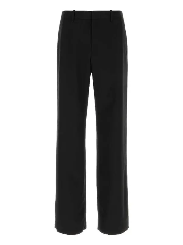Gucci Tailored Wool Silk Trousers - Black