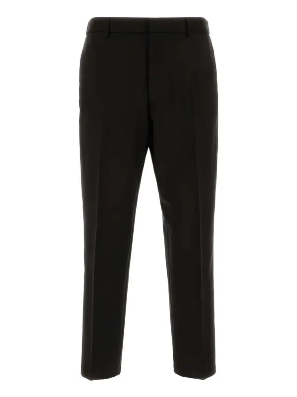 JIL SANDER Dark Wool Pant - Brown
