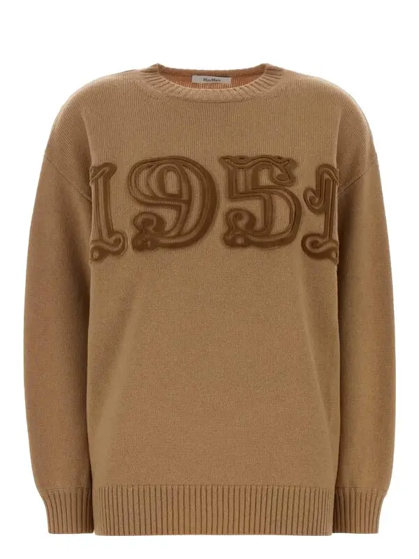 Max Mara Wool Blend Fido Sweater - Brown