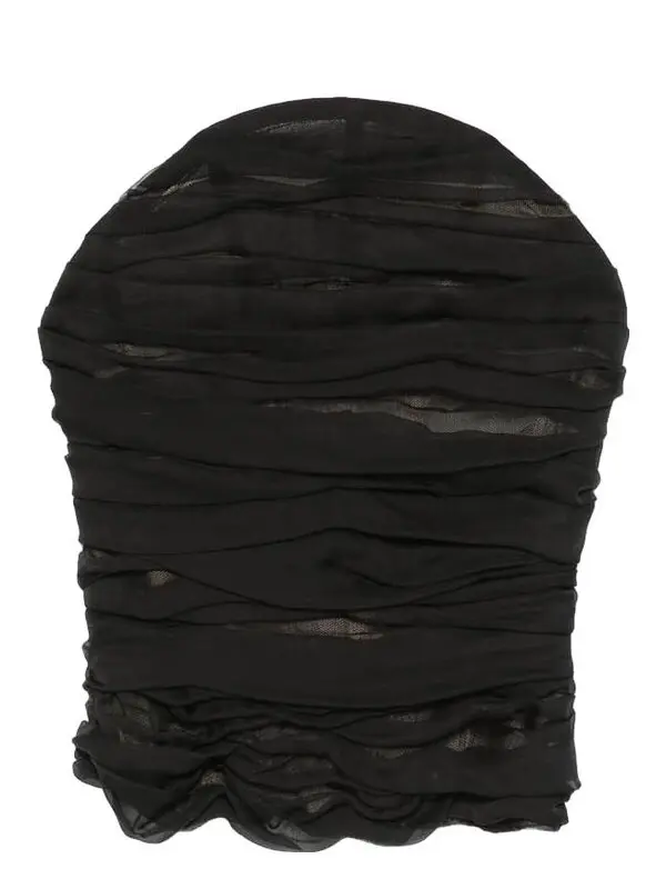 Balenciaga Halterneck Sleeveless Top - Black