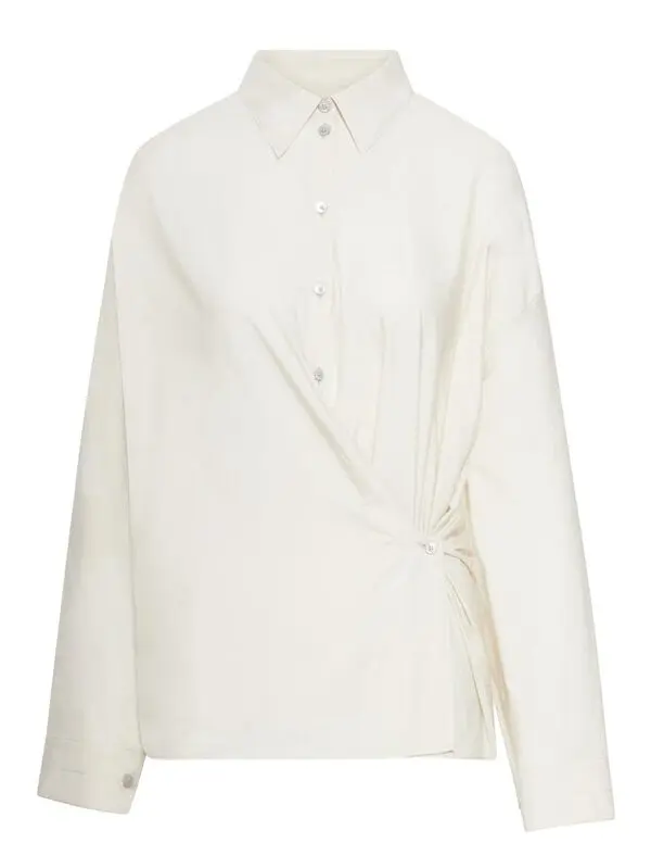 LEMAIRE Twisted Cotton Shirt - Multicolor