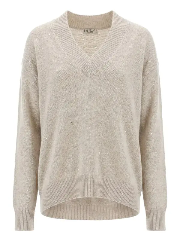 Brunello Cucinelli V Neck Sweater - Multicolor