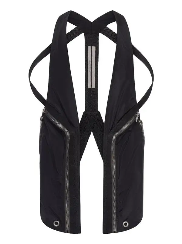 Rick Owens Bauhaus Temple Vest - Black