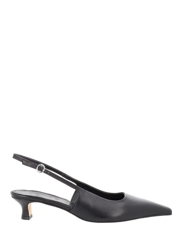 AeydĒ Catrina Leather Slingback Pumps - Black