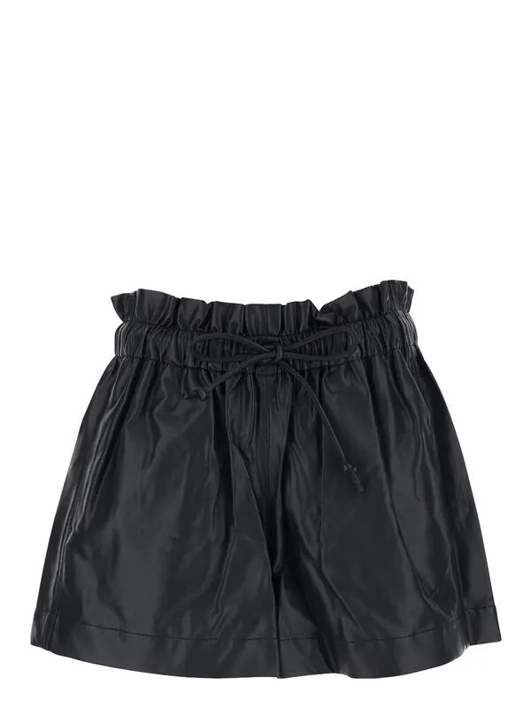 Isabel Marant Étoile Eco-leather Drawstring Shorts - Multicolor