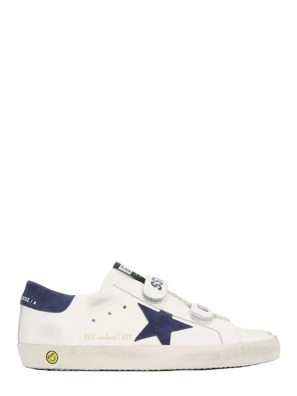 GOLDEN GOOSE Old School Leather Upper Suede Star And Heel - Multicolor