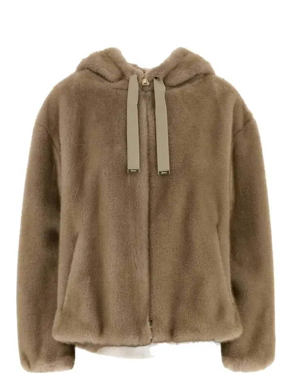 Herno Beige Eco Fur - Brown