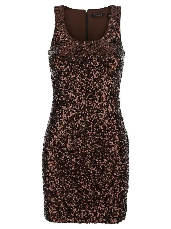 ROTATE BY BIRGER CHRISTENSEN Sequined U-neck Dress - Multicolor