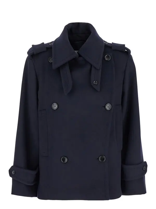 Max Mara Laveno Double Breasted Jacket - Multicolor