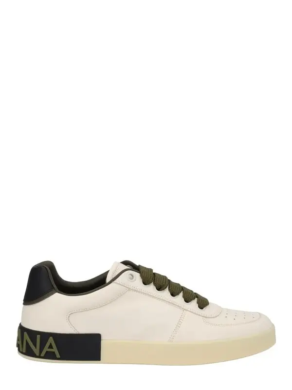 Dolce & Gabbana Leather Sneaker - Cream