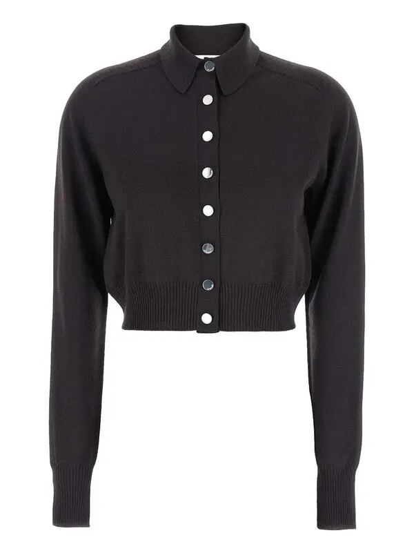 Sportmax Wool Cropped Cardigan - Multicolor