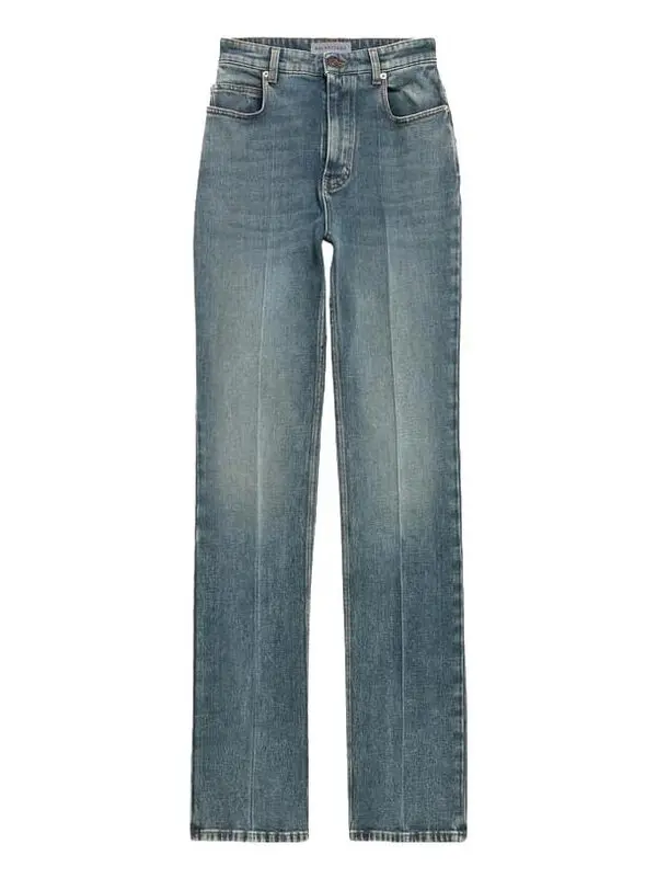 Balenciaga Denim Straight-leg Jeans - Blue