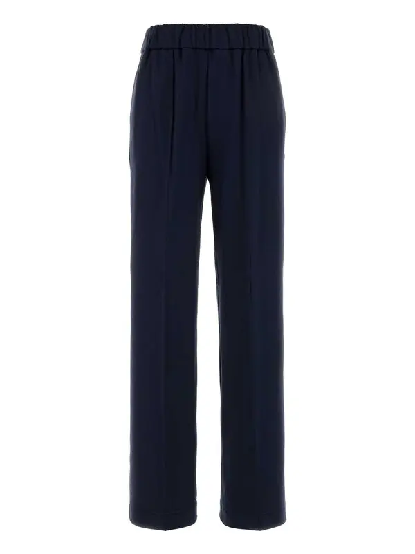 Moncler Navy Stretch Nylon Blend Pant - Blue