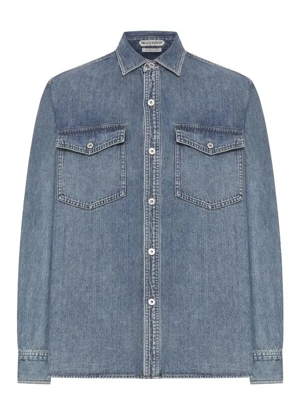 JW Anderson J.w.anderson Oversized Cotton Shirt - Multicolor