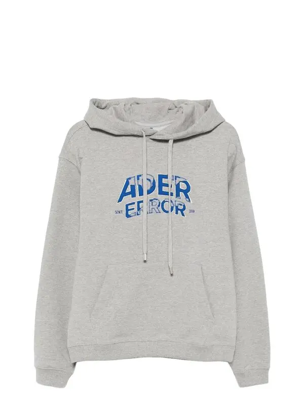ADER ERROR Cotton Hooded Sweatshirt - Gray