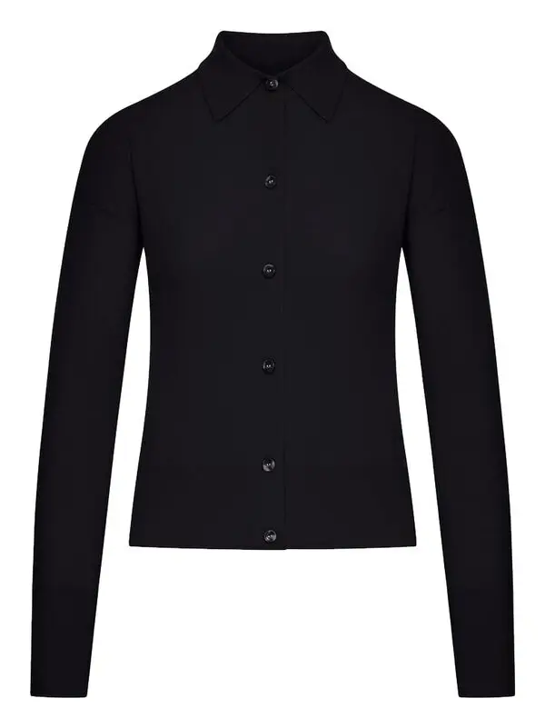Max Mara Medeola Wool Cardigan - Black