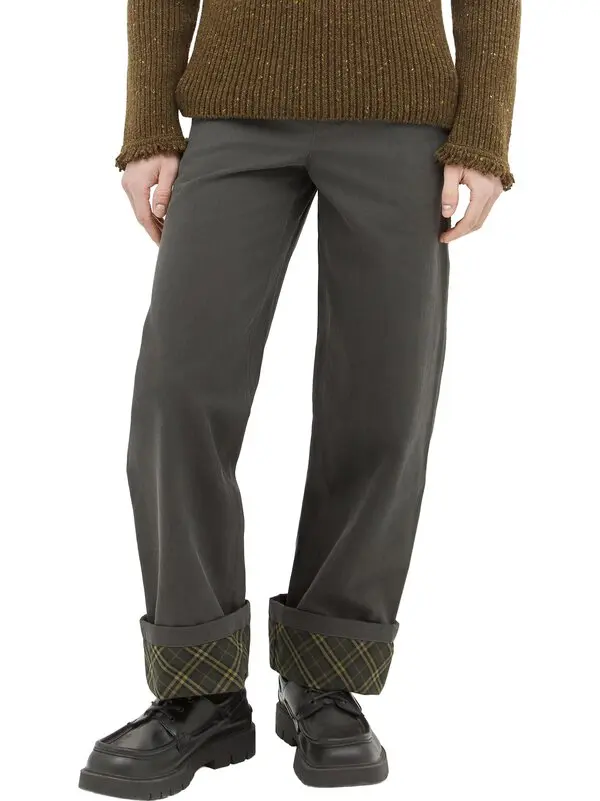 Burberry Cotton Carpenter Pants - Gray