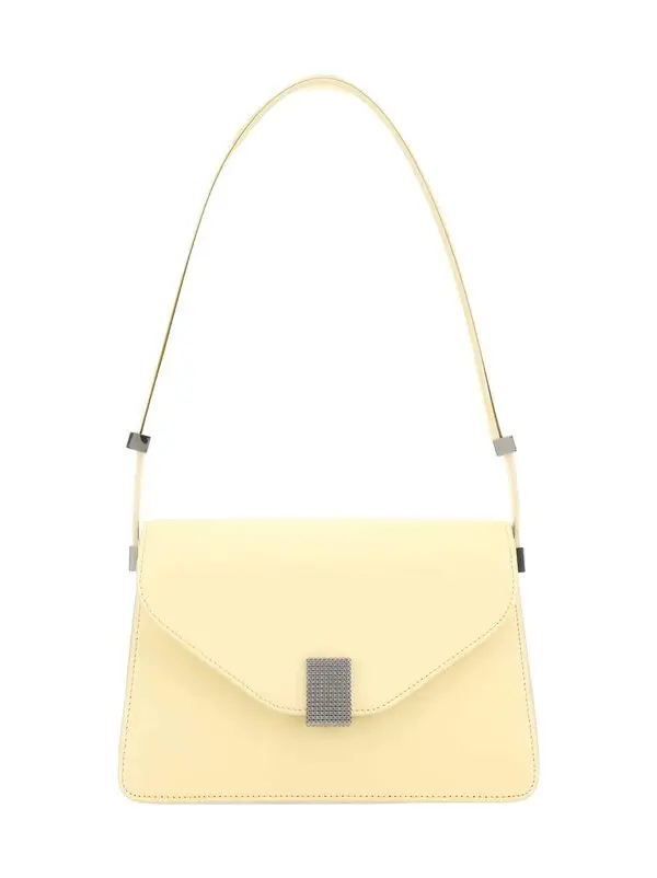 LANVIN Pastel Leather Concerto Shoulder Bag - Yellow