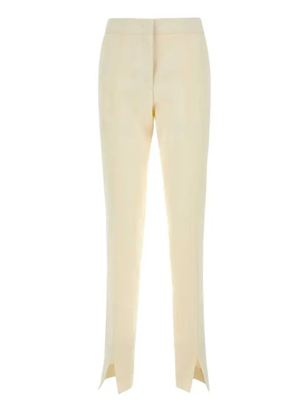 JIL SANDER Viscose Blend Pant - White