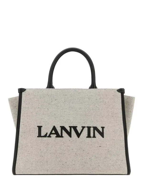 LANVIN Two-tone Canvas Small In & Out Shopping Bag - Multicolor
