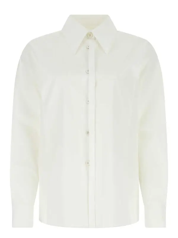 JIL SANDER Poplin Oversize Shirt - White