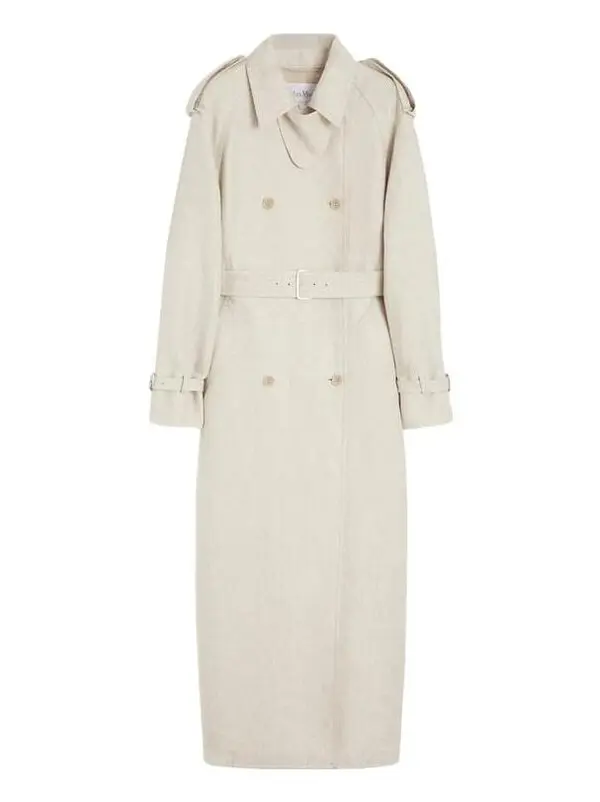 Max Mara Neutrals Coats Trench & Raincoats - Cream