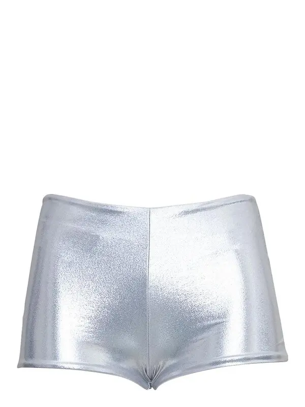 Saint Laurent Laminated Jersey Mini Shorts - Multicolor