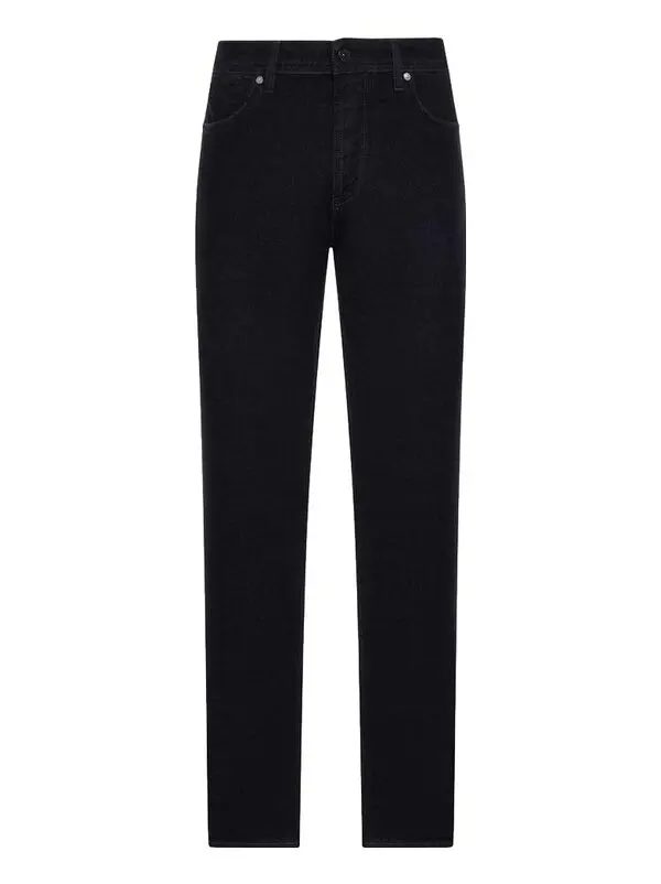 Stone Island Slim Jeans With Compass Logo - Black