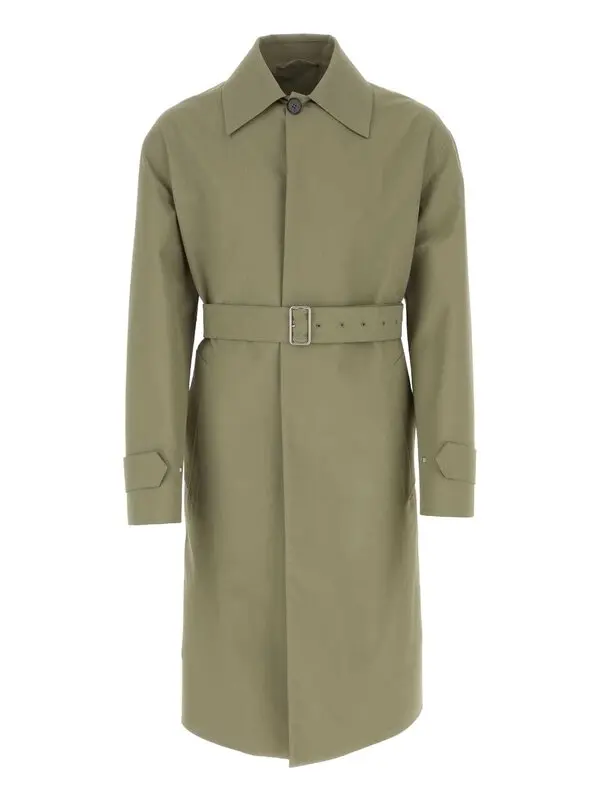 JIL SANDER Army Cotton Trench Coat - Green