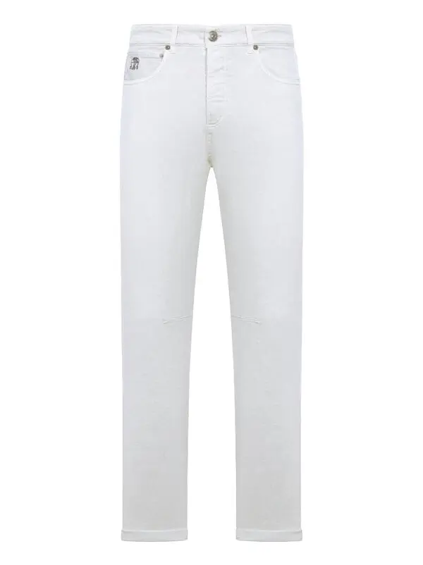Brunello Cucinelli Stretch Cotton Jeans - Multicolor