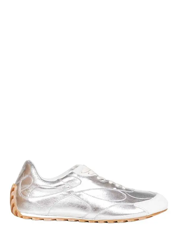 Bottega Veneta Laminated Leather Orbit Flash Sneakers - Multicolor