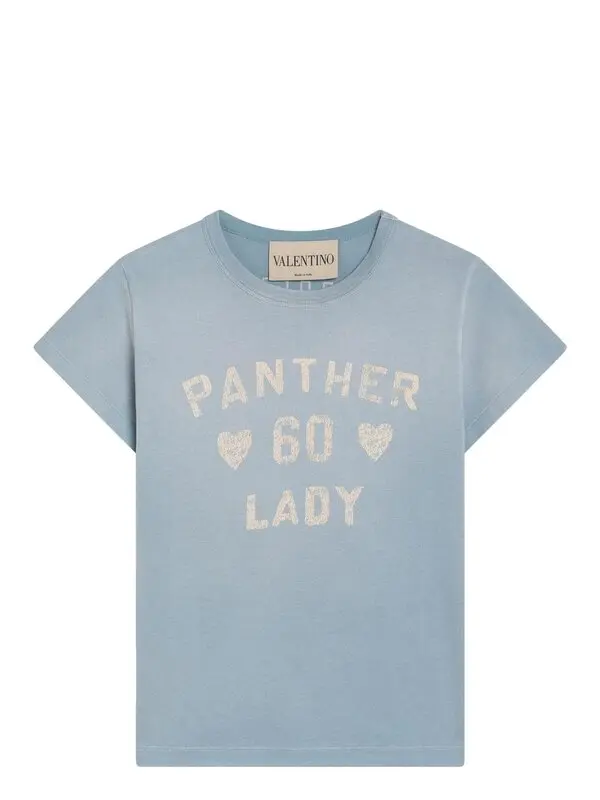 Valentino Garavani Panther Lady T-shirt - Gray