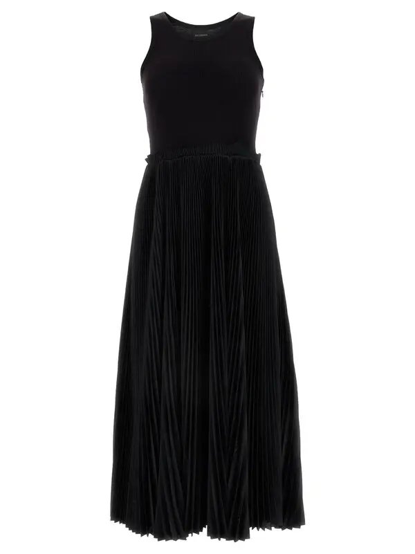 Balenciaga Pleated Tank Top Dress - Multicolor