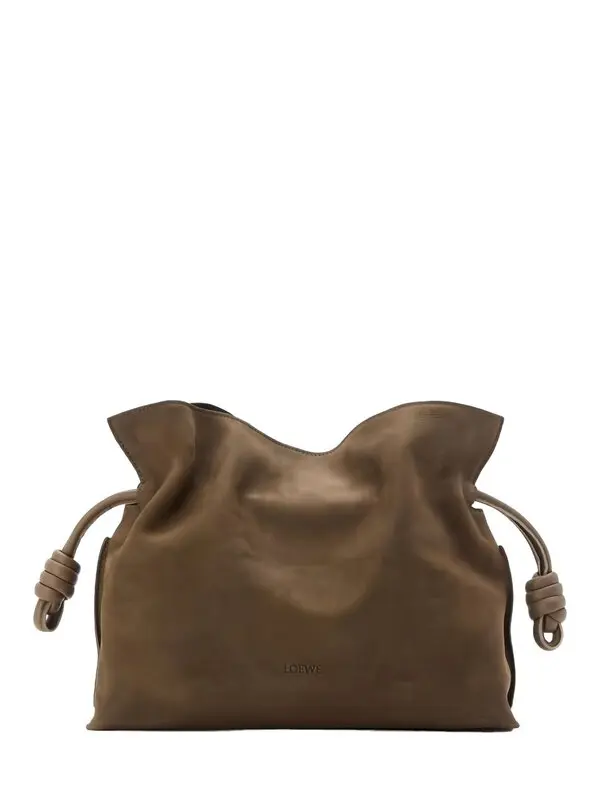 Loewe Flamenco Medium Nabuk Leather Clutch - Multicolor