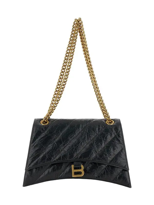 Balenciaga Crush Quilted Leather Cross Body Bag - Multicolor