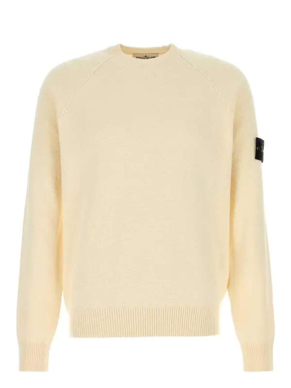 Stone Island Cotton Sweater - Yellow