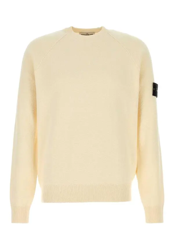 Stone Island Cotton Sweater - Yellow