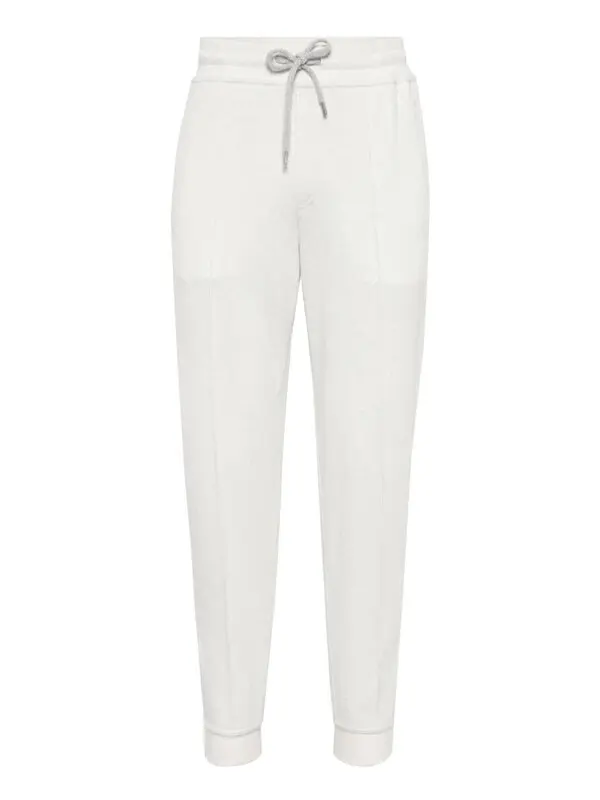 Brunello Cucinelli Jogger Trousers In Cashmere - Multicolor