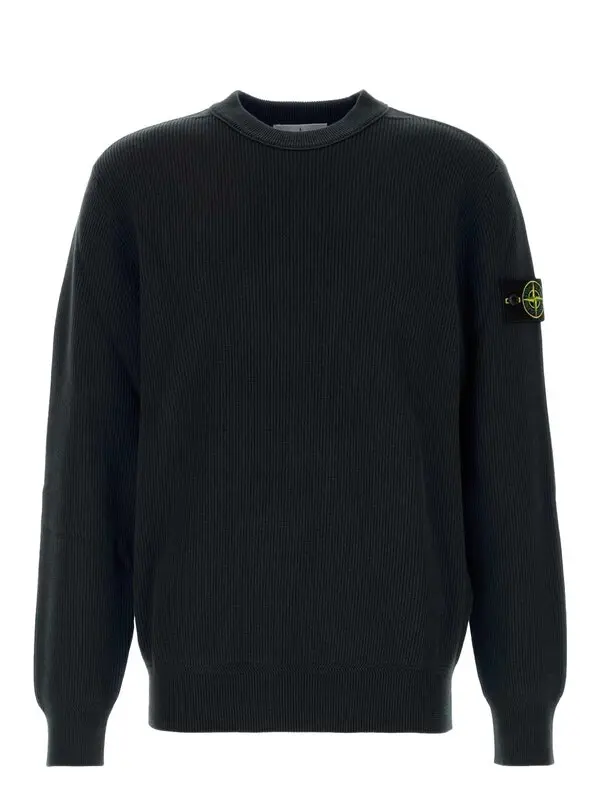 Stone Island Cotton Sweater - Black