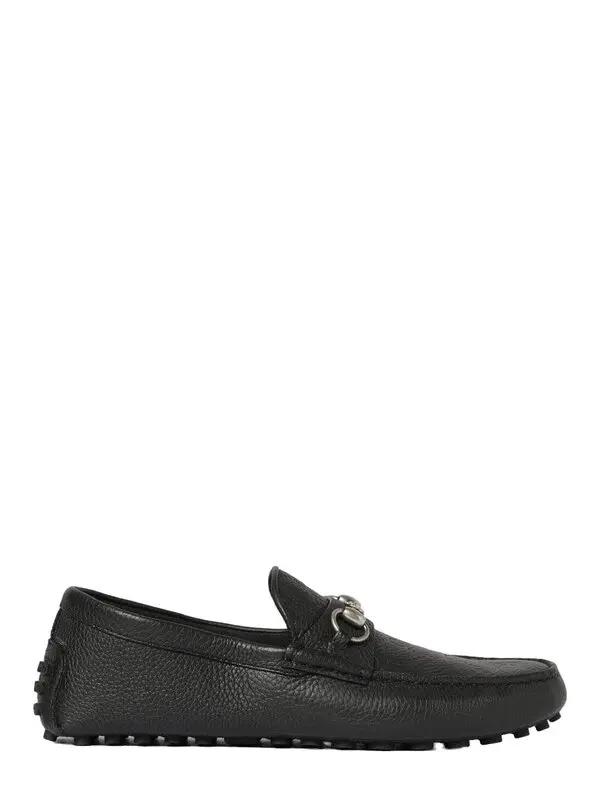 Gucci Leather Loafers - Black