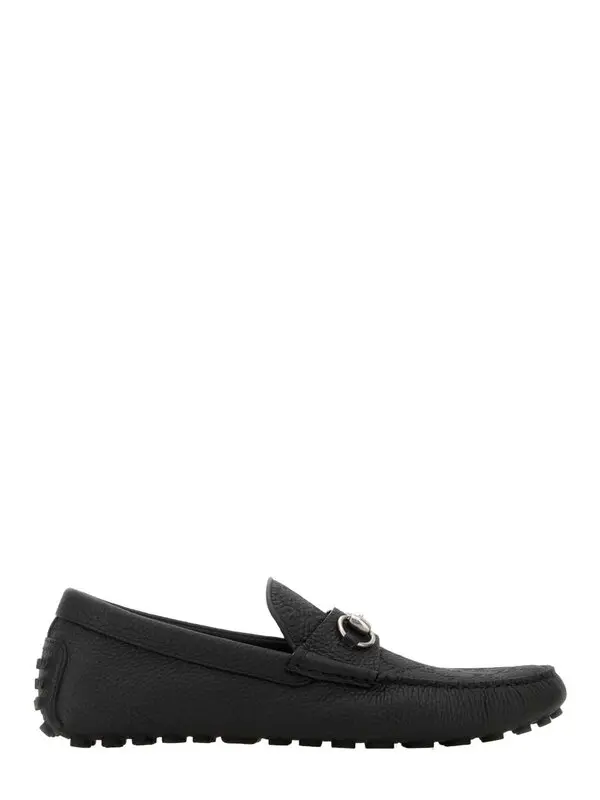 Gucci Leather Loafers - Black