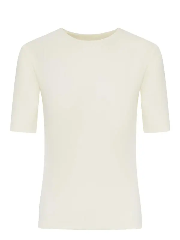 JIL SANDER Short-sleeved Crepe T-shirt - Multicolor