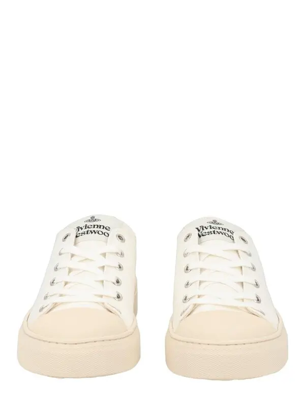 VIVIENNE WESTWOOD Low Top Plimsoll Sneakers - White