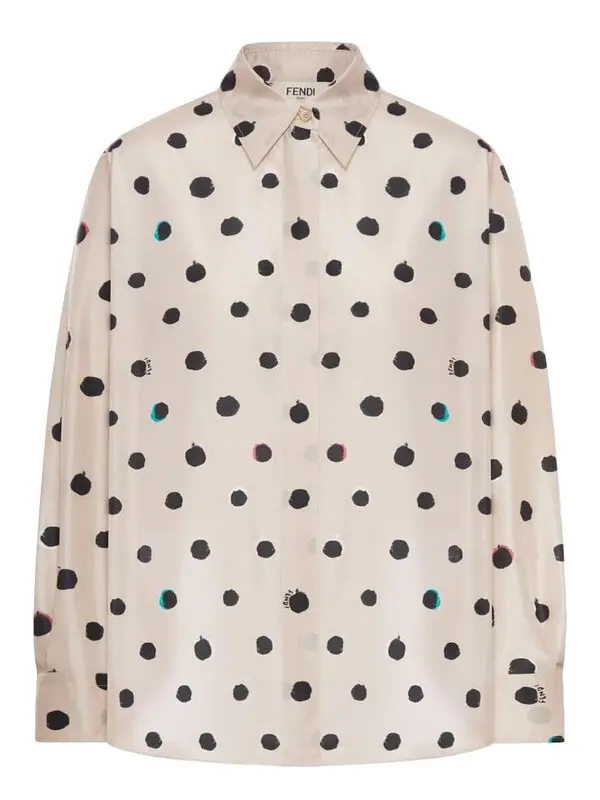 Fendi Printed Taffeta Shirt - Multicolor