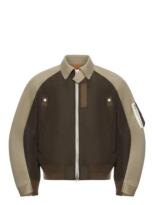 Sacai Cotton Chino X Nylon Twill Blouson - Multicolor