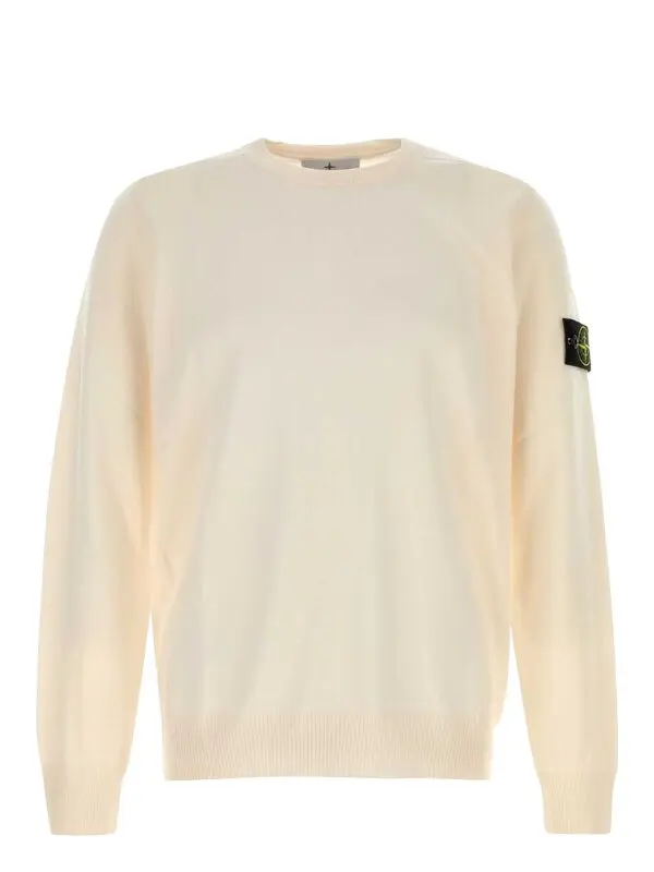 Stone Island Wool Sweater - White