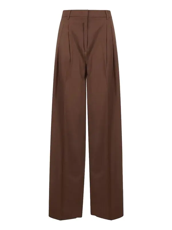 Max Mara Wool Trousers - Brown